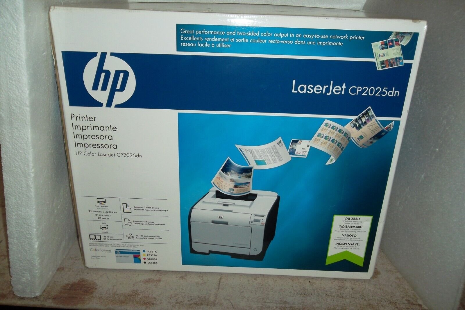 HP Color LaserJet CP2025dn Printer with Toner – EcoPartsPlus